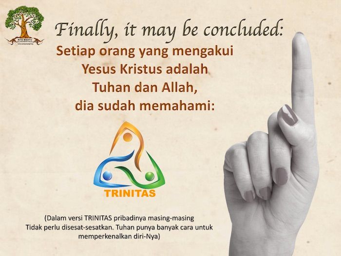 DOKTRIN TRINITAS - SarapanPagi Biblika Ministry