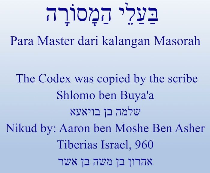 NASKAH MASORAH - SarapanPagi Biblika Ministry