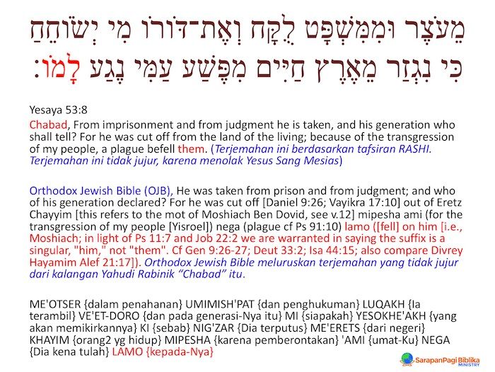 FORBIDDEN CHAPTER: Yesaya 53 - MESIAS YG MENDERITA - SarapanPagi ...